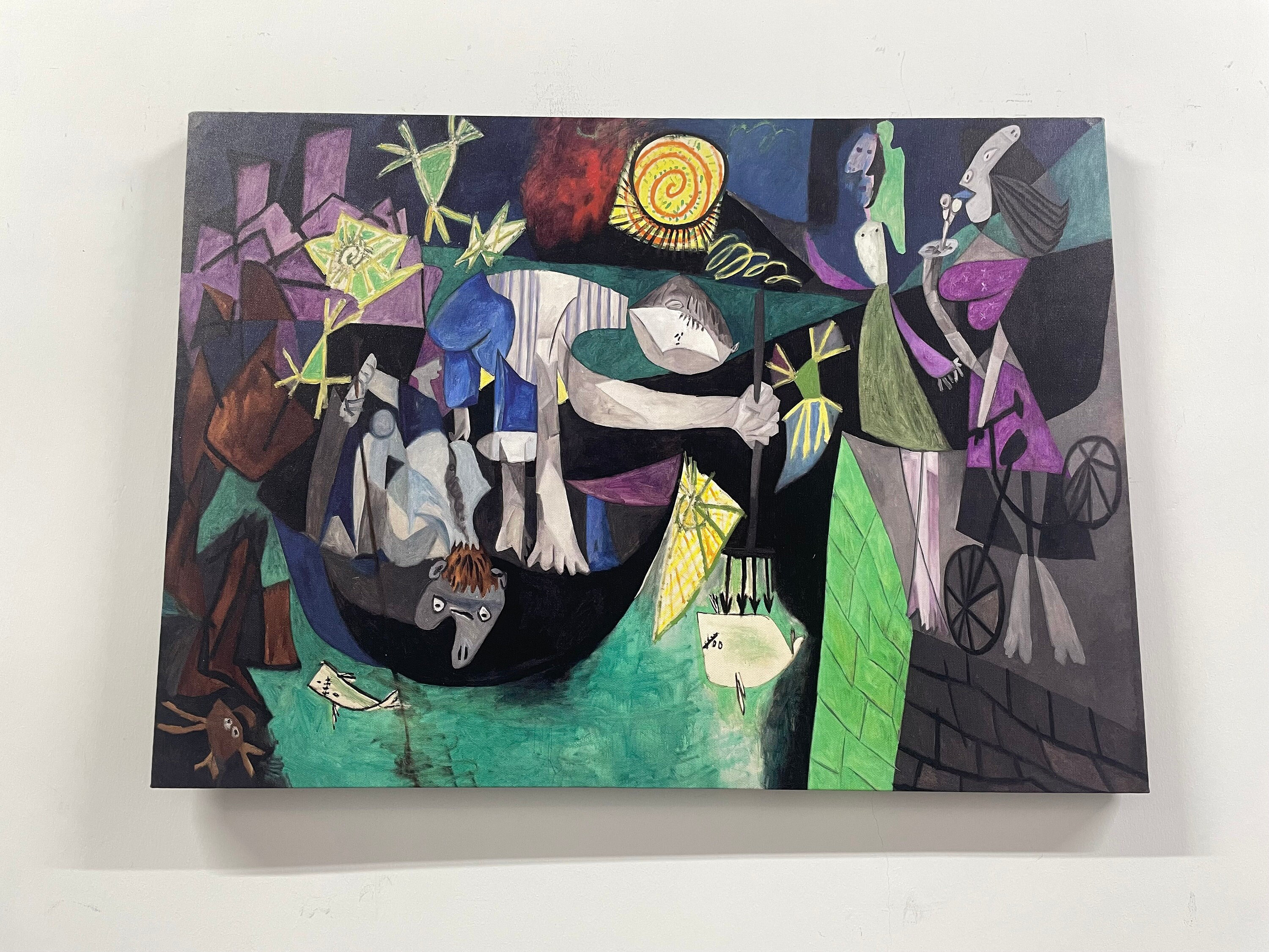 kayra export Oversized Living Room Wall Art Canvas Featuring Pablo ...