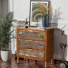 Union Rustic Kaysen 3-Drawer Accent Dresser with Mirror Fronts, Modern ...