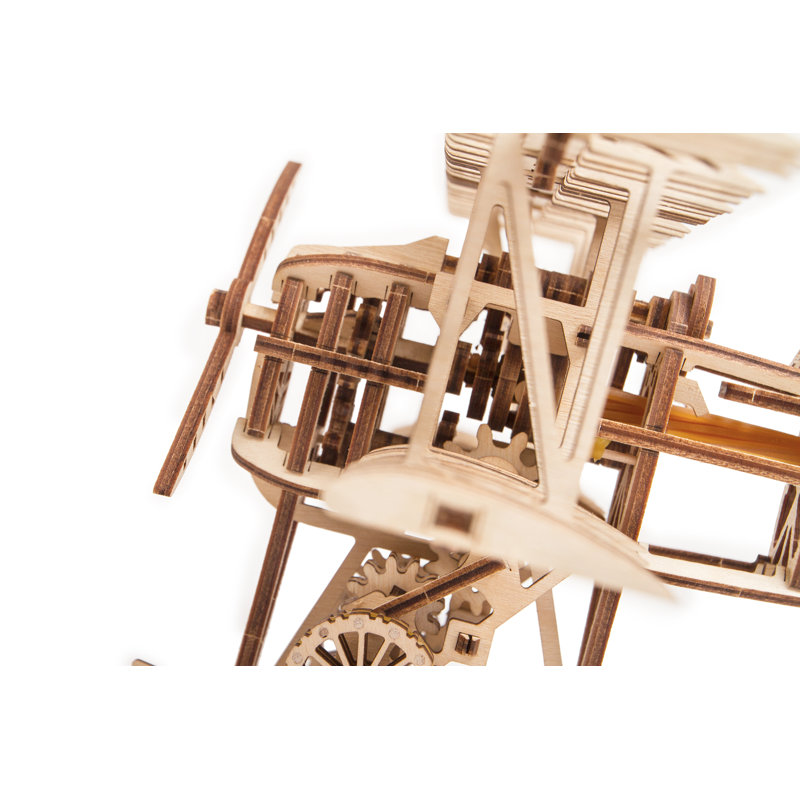 Wood Trick Plane Wooden 3D Mechanical Model Kit Puzzle | Wayfair