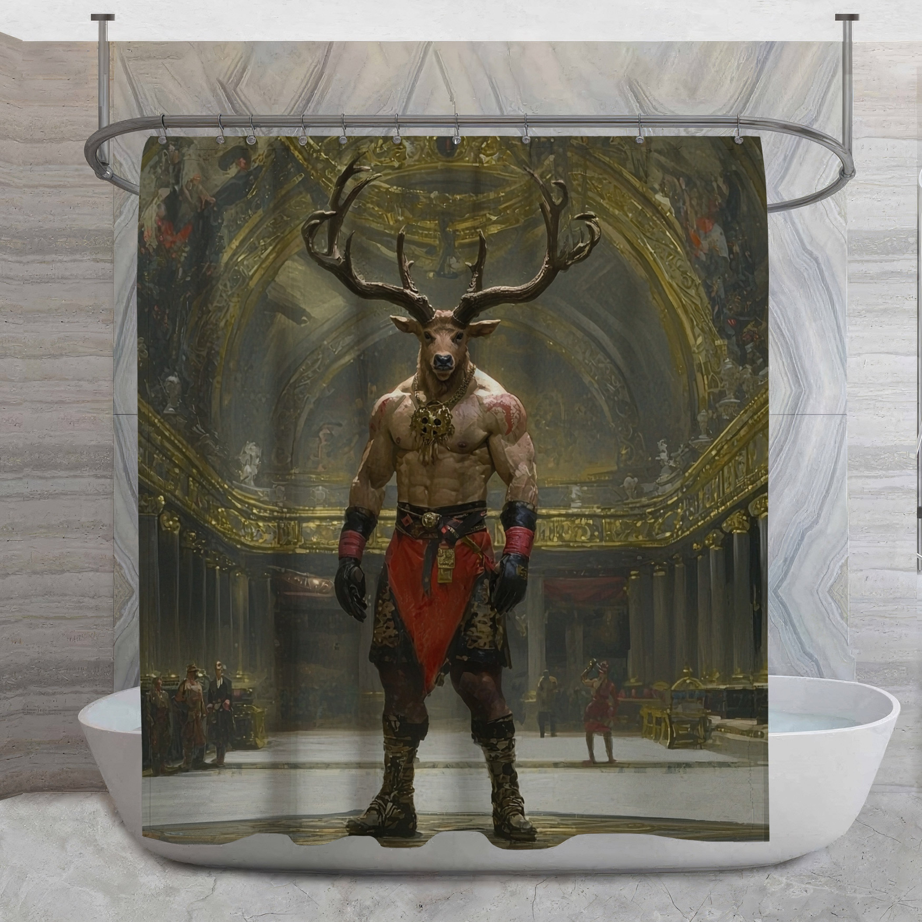 Dakota Fields Mythical Creature Shower Curtain - Fantasy Bathroom Decor ...