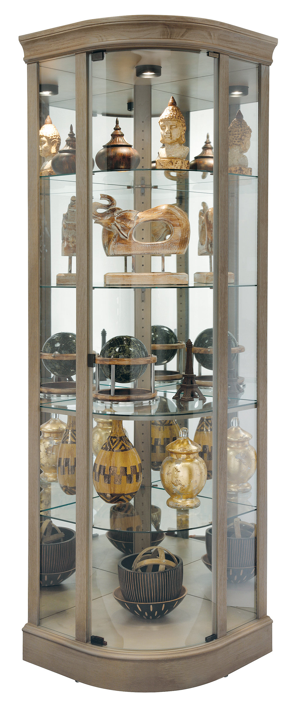 Howard Miller® Marlowe V Lighted Curio Cabinet & Reviews | Perigold