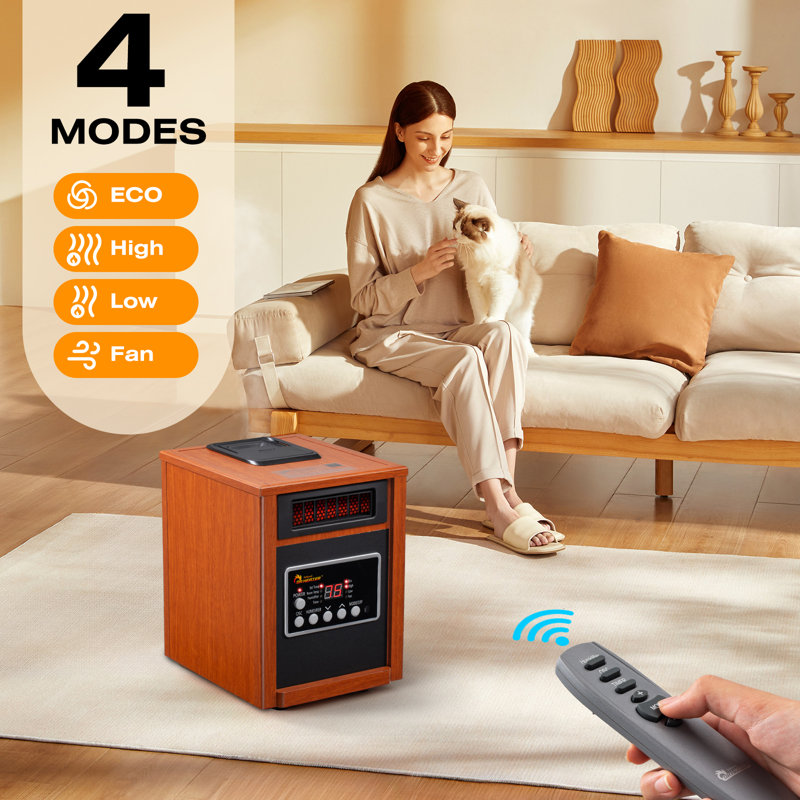 DR. INFRARED HEATER DR998, 1500W, Advanced Dual Heating System with ...