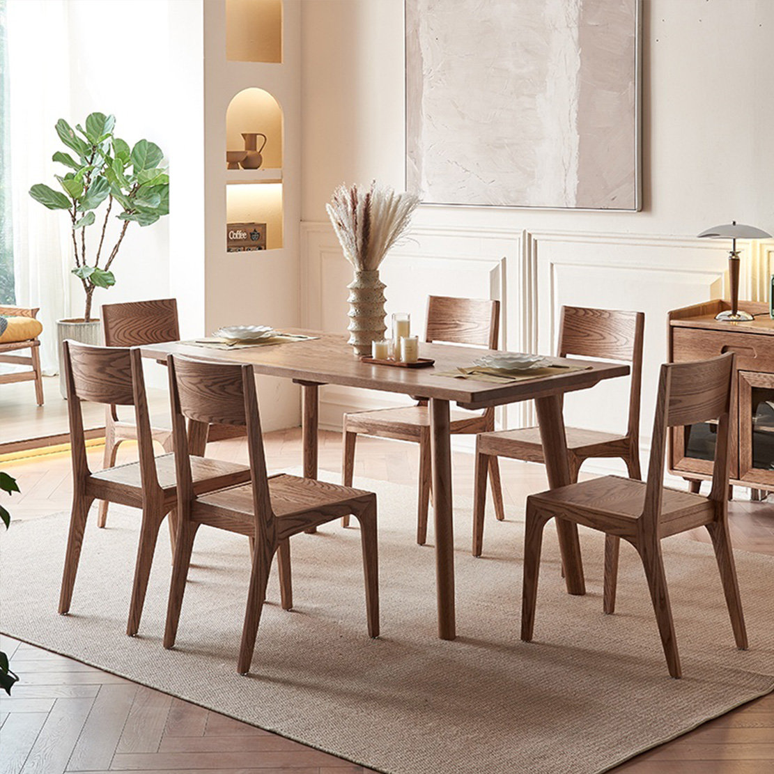 Waagy Durable high quality solid wood table set | Wayfair