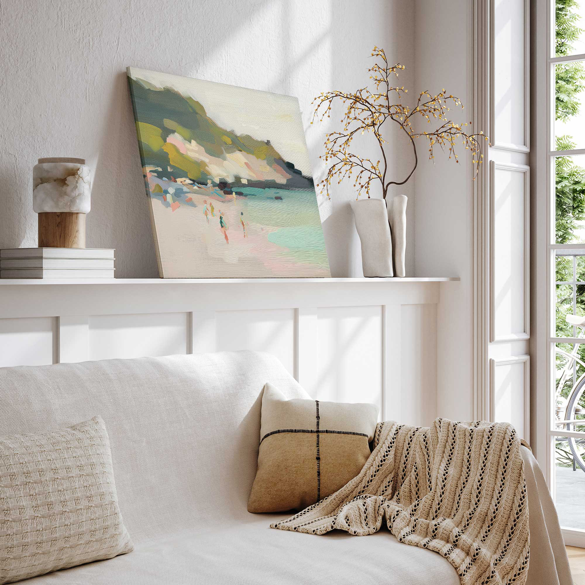 Highland Dunes Sandy Spectrum V1 On Canvas by Azure Artisanal Studio ...