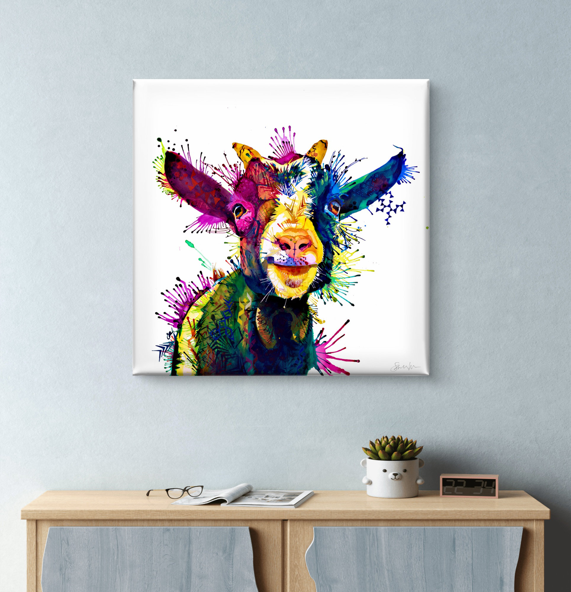 BohoLiving Zeus King of the Goats - Wrapped Canvas Art Prints from ...