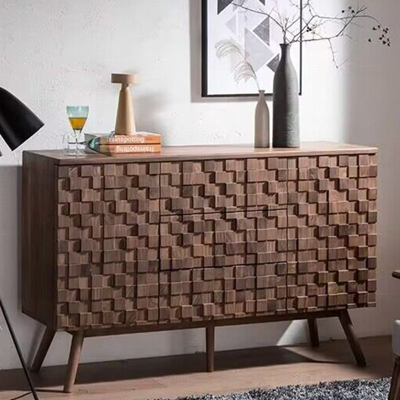 Dream cabinet Simple solid wood carving storage cabinet - Wayfair Canada