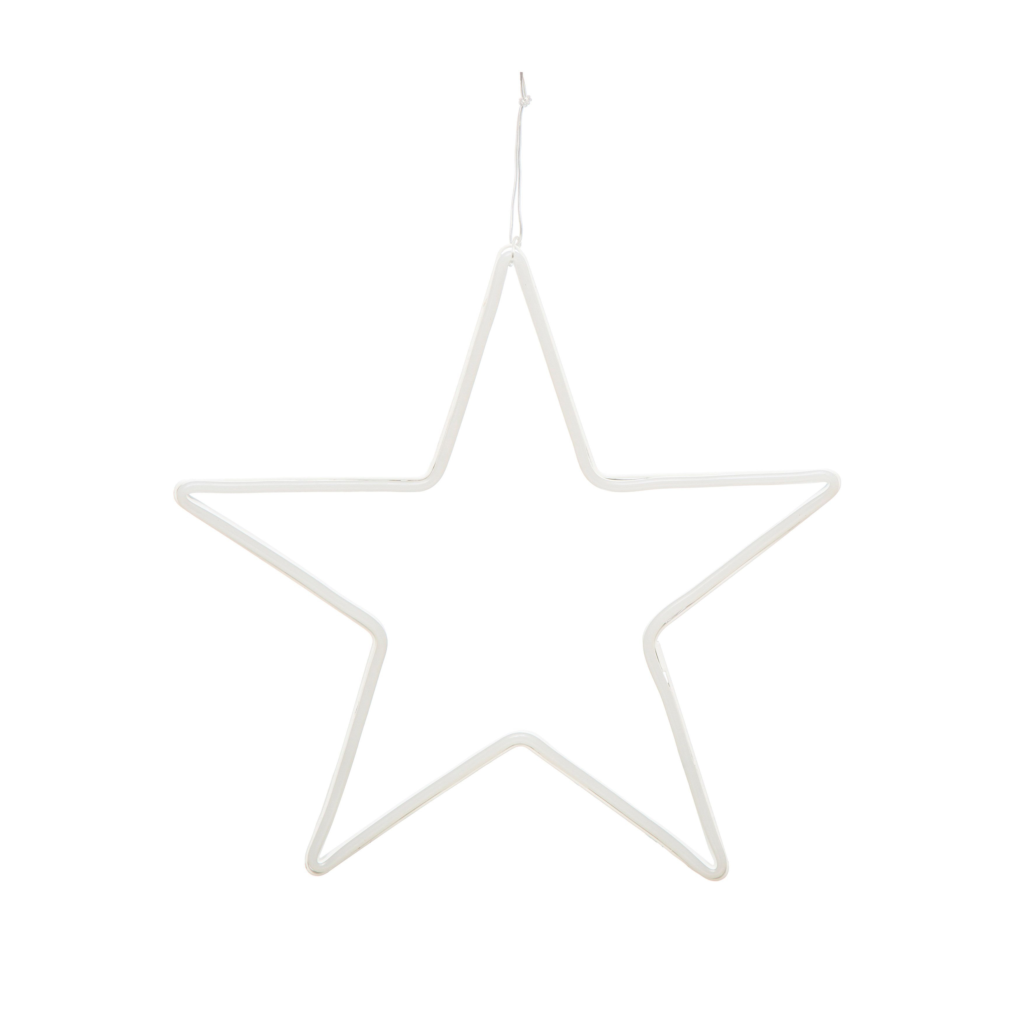 The Holiday Aisle® Wire Star Wall Decor With LED Light | Wayfair