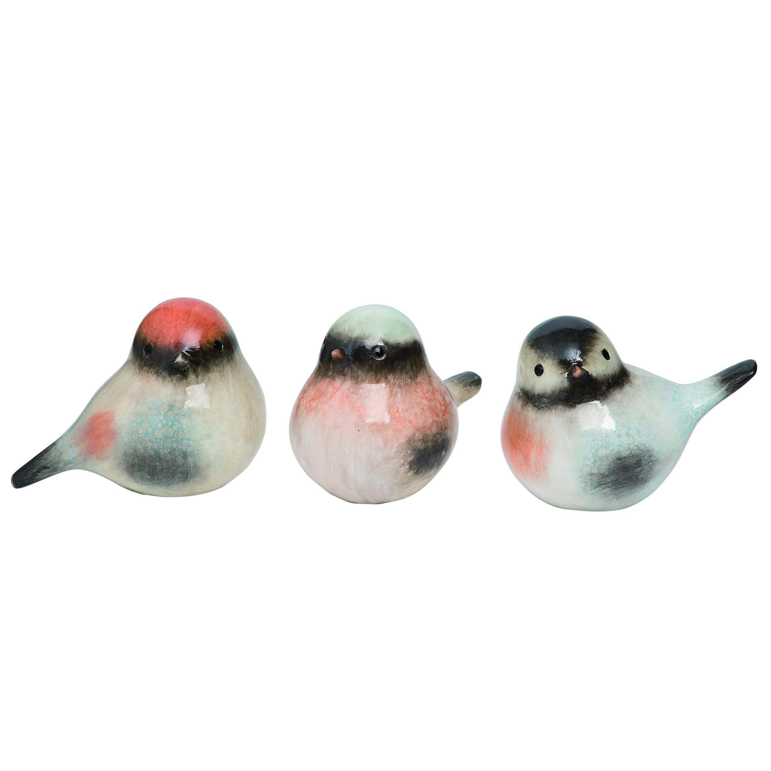 Lark Manor™ Terracotta Colorful Bird Set of 3 Spring Home Decorations ...
