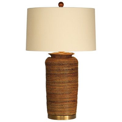 The Natural Light Bali Wicker/Rattan Table Lamp | Wayfair