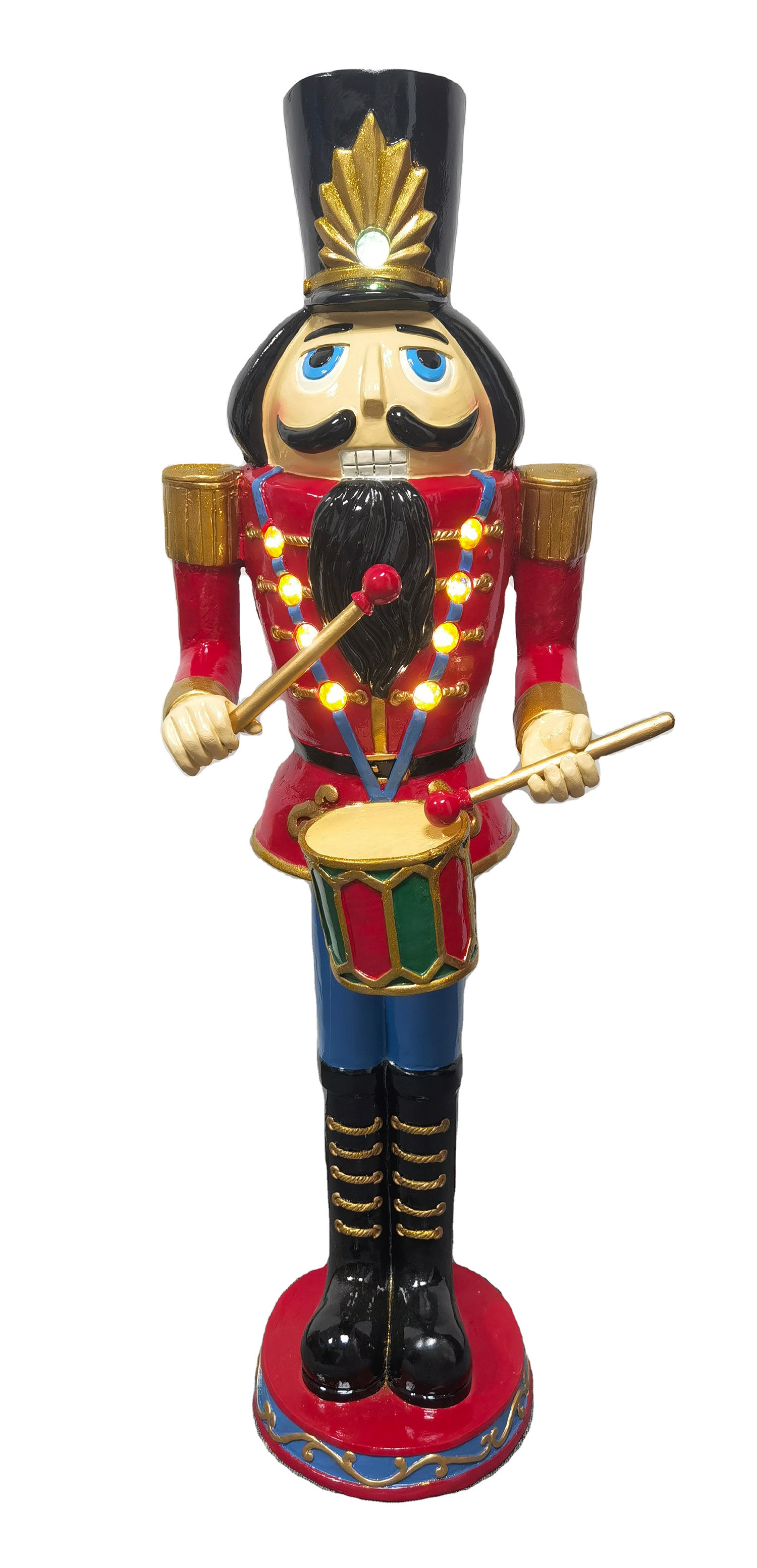 Fraser Hill Farm Resin Toy Soldier Playing the Drum Nutcracker | Wayfair