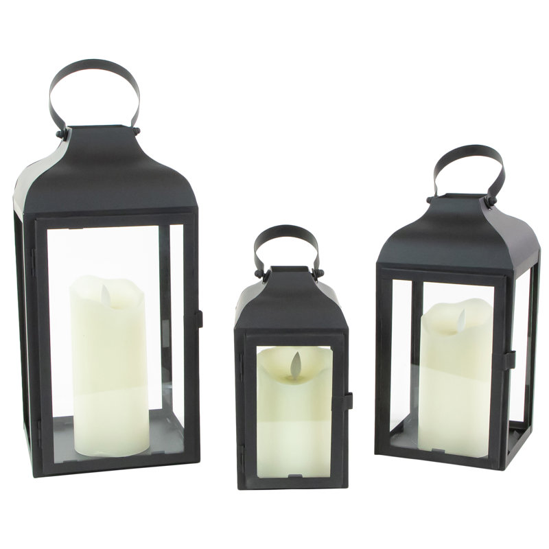 17 Stories Black Traditional Style Candle Lanterns | Wayfair