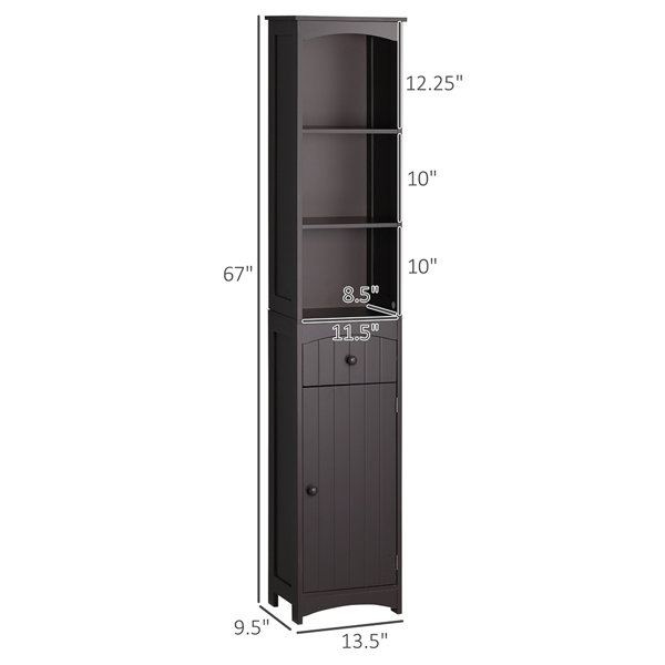 Winston Porter Bathroom Storage Cabinet Free Standing Bathroom Storage ...