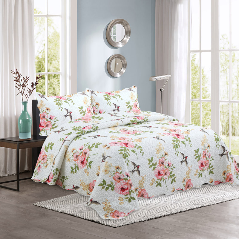Marina Decoration Printed Embossed Pinsonic Bedspread Soft Bedding ...