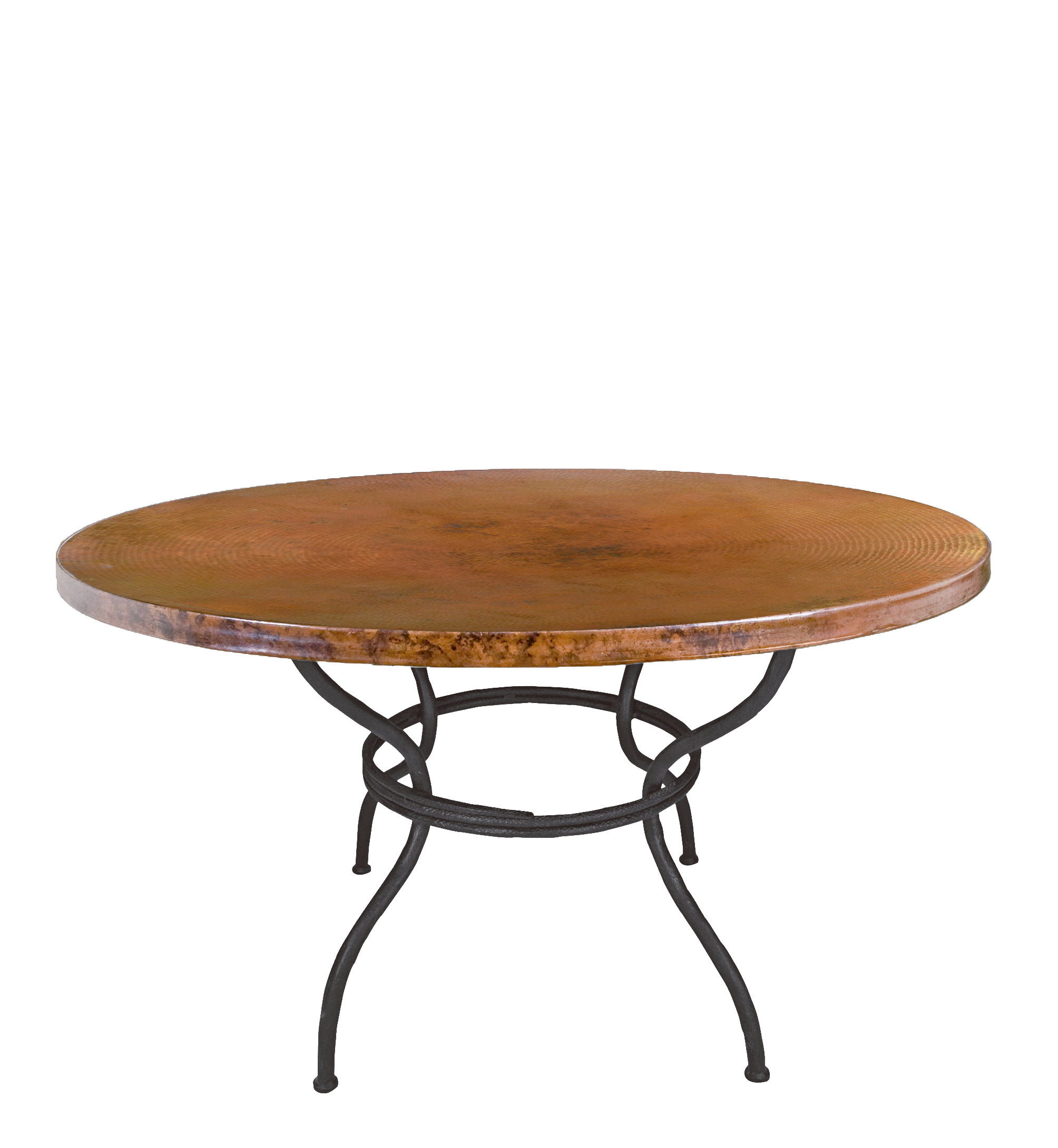 Williston Forge Woodlands Dining Table W/ 48" Round Copper Top ...