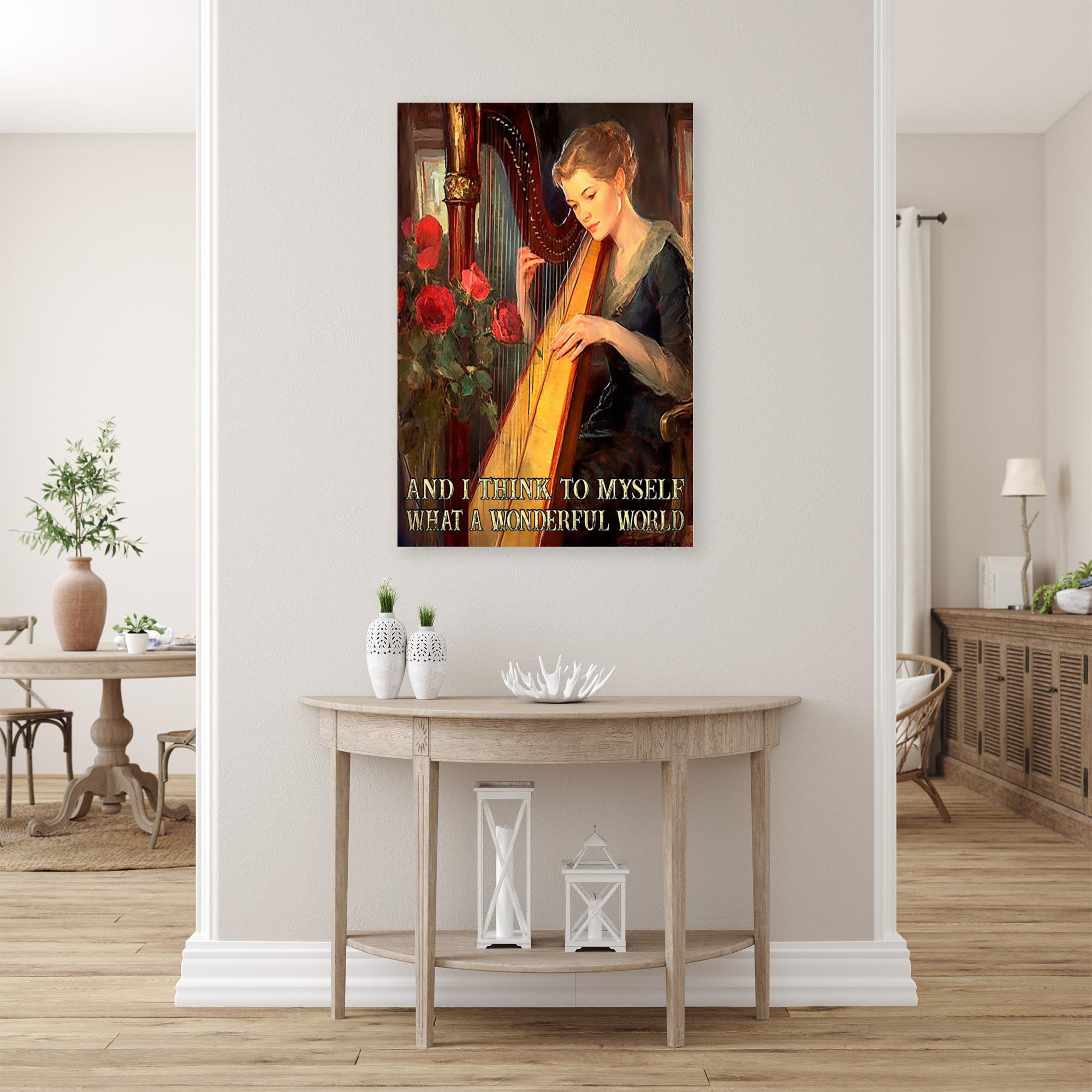 Trinx Hiroyo Harp What A Wonderful World - 1 Piece Rectangle Graphic ...