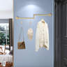 Everly Quinn Wall Mounted Coat Rack in Gold & Reviews | Wayfair