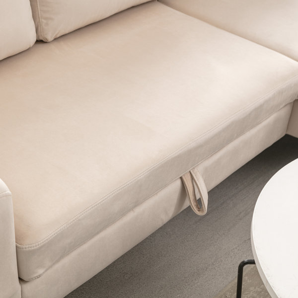 Latitude Run® Carveth 72.44" Wide Reversible Sleeper Sofa & Chaise ...