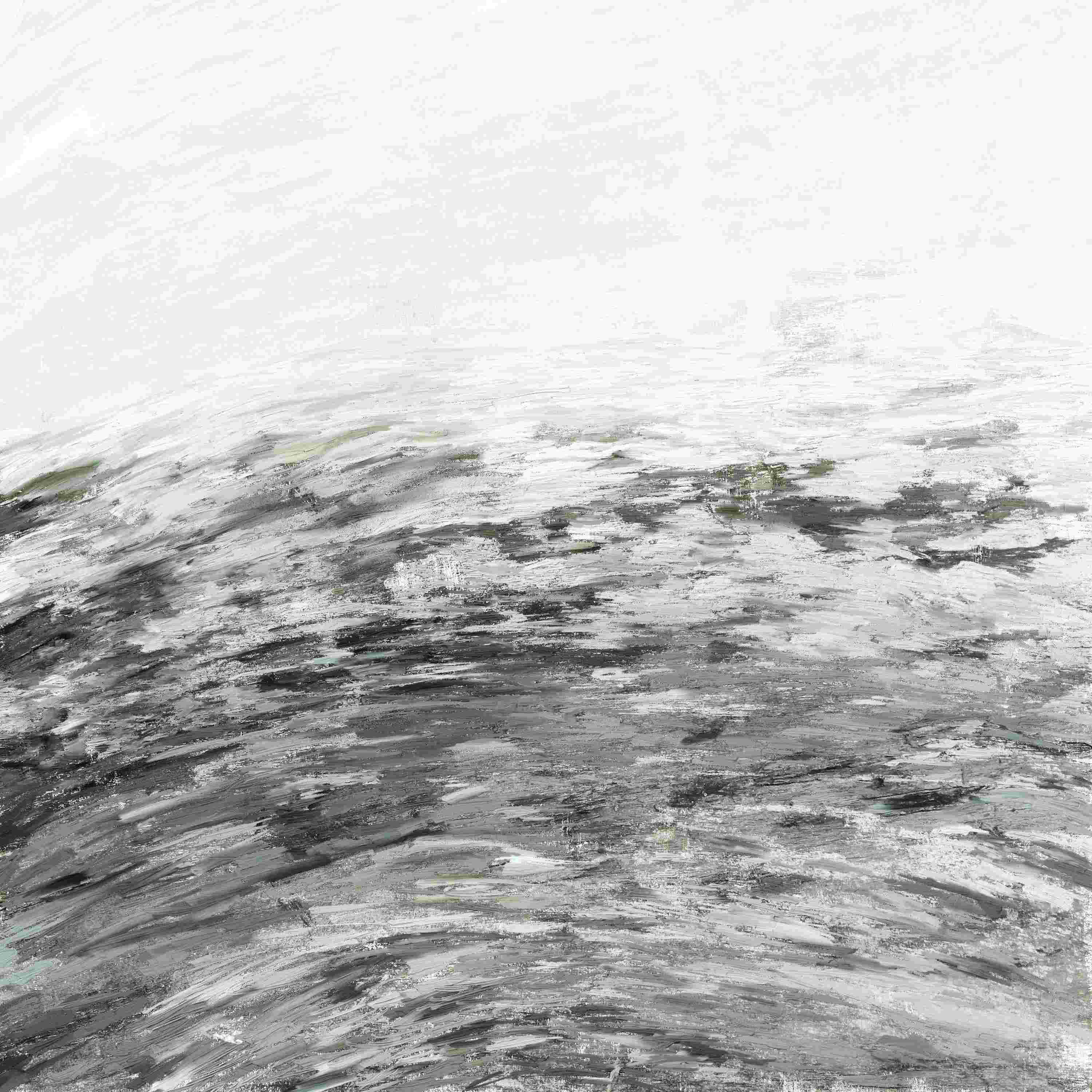 Wrought Studio™ Gray Textured - Wrapped Canvas Painting | Wayfair