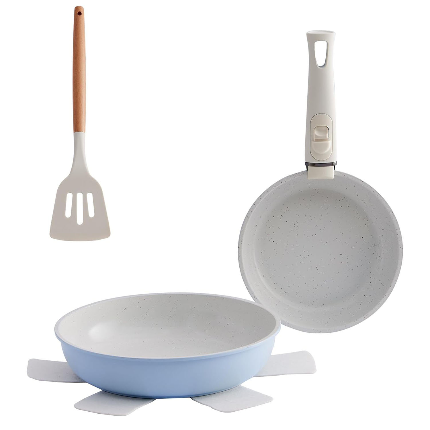 BN-LINKKL 5 Piece Ceramic Kitchen Cookware Set,Nonstick Pots And Pans ...