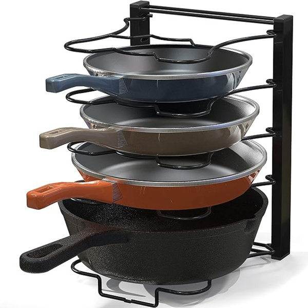 BOARDS & BERRIES LLC Pan Rack 5 Compartments Height Adjustable Pan ...