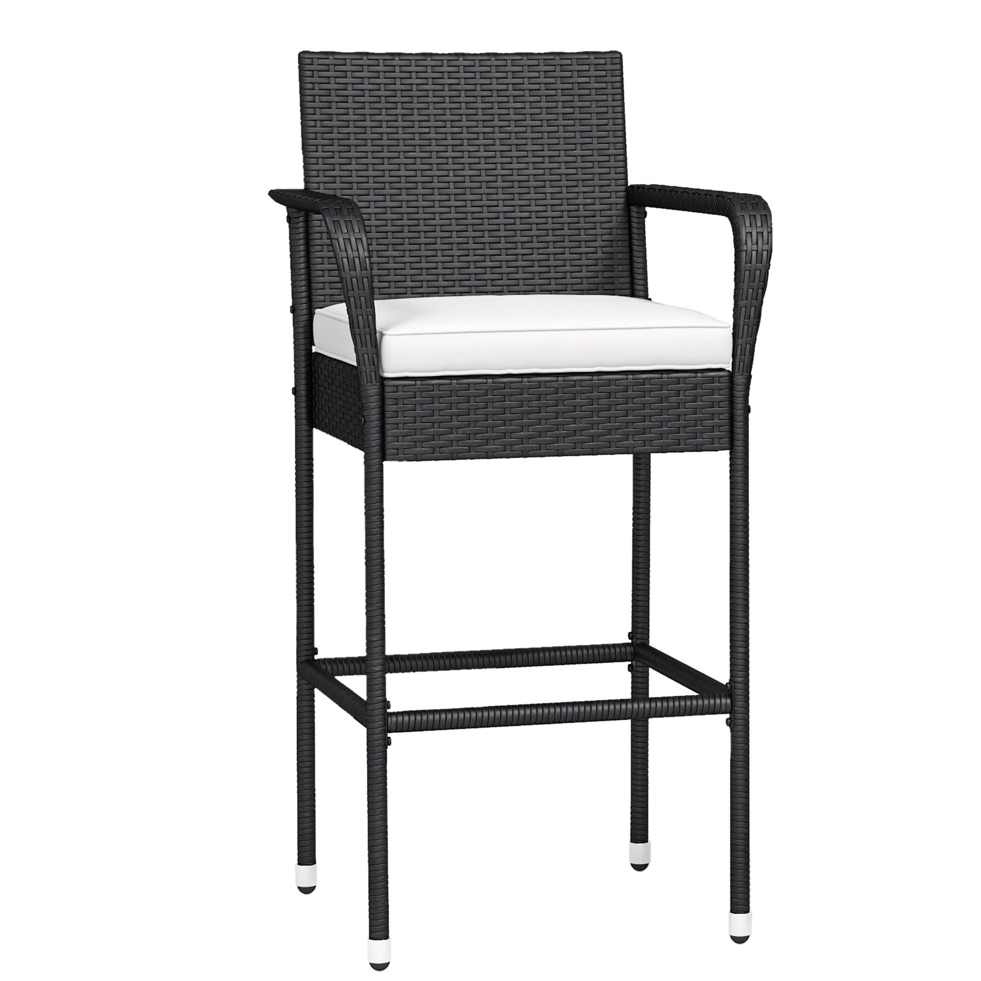 Latitude Run® Schlemmer Outdoor 29.9'' Bar Stool with Cushion | Wayfair