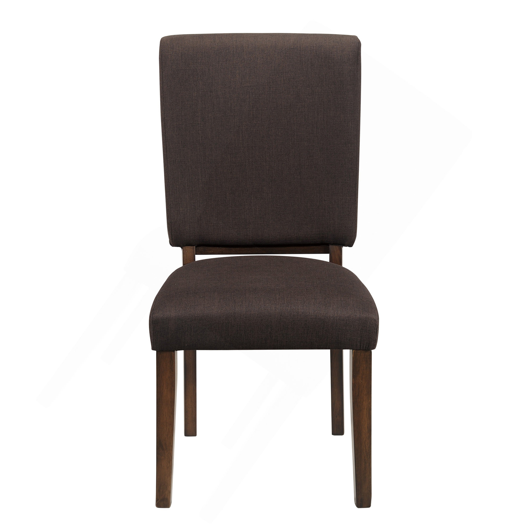 Wildon Home® Chocolate Brown Color Fabric Upholstered Side Chairs 2Pc ...