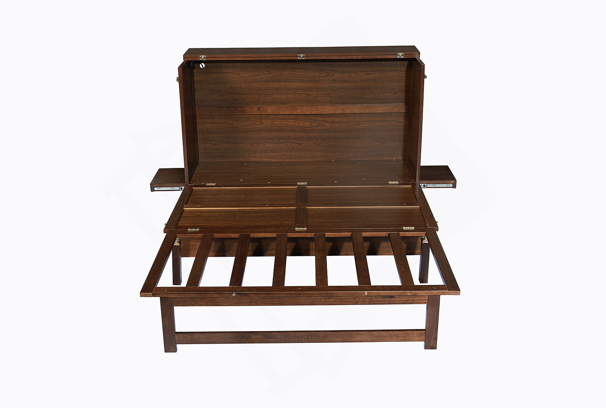 Lark Manor Murphy Bed with USB Port and Removable Shelves on Each Side ...