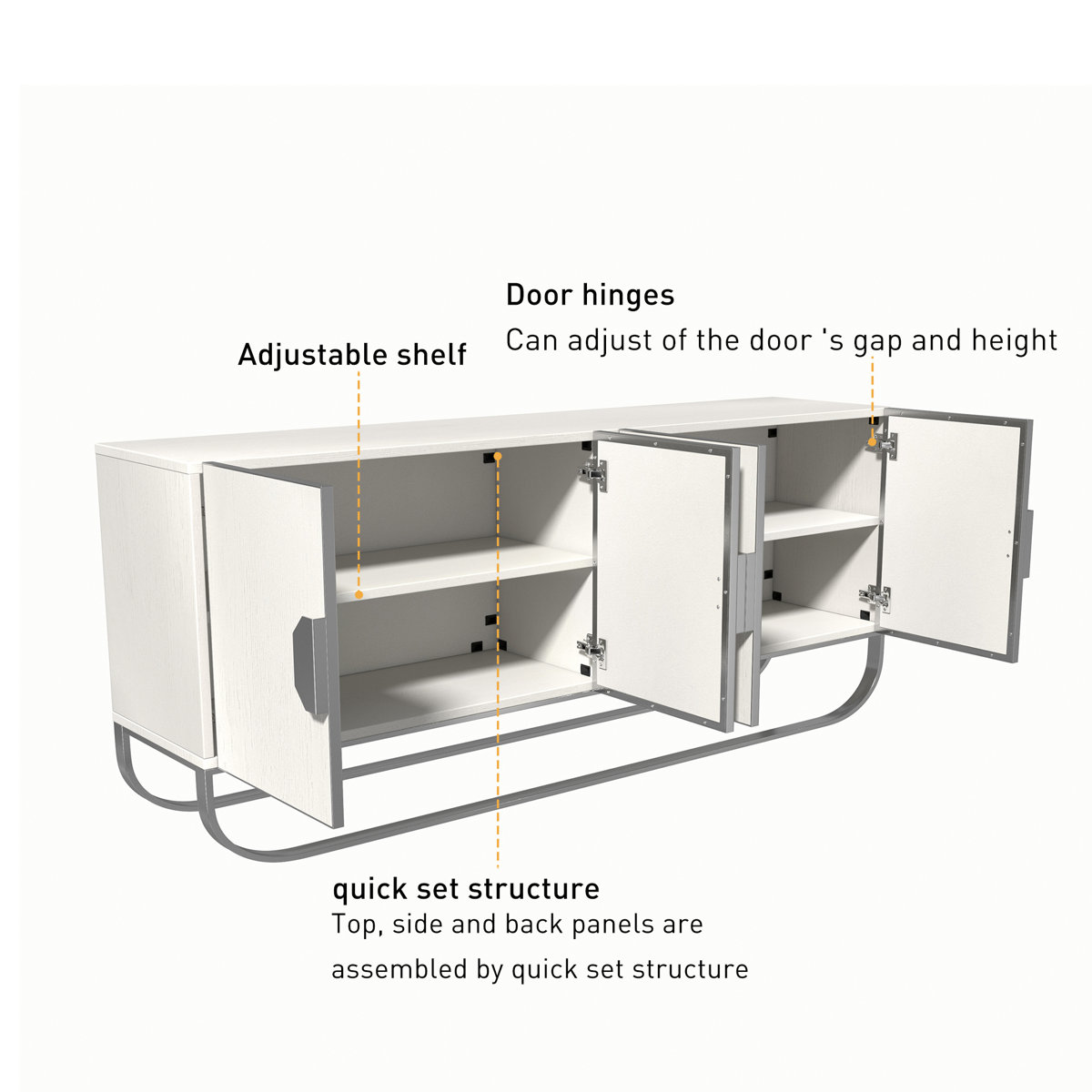 Latitude Run® Dedrian 70.87" Wide Sideboard & Reviews | Wayfair
