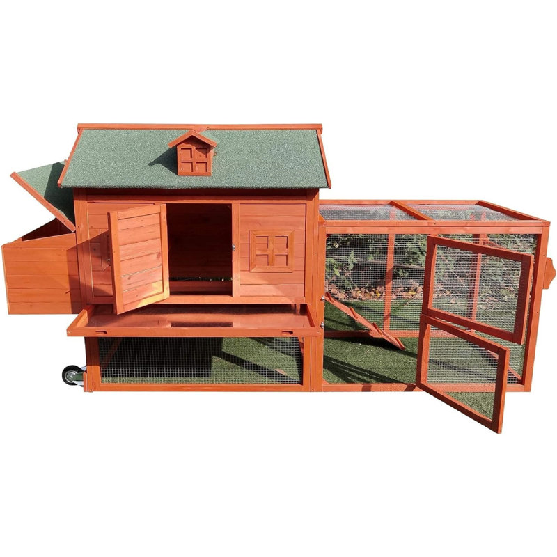 Tucker Murphy Pet™ Ellieana 14.5 Square Feet Chicken Coop with Chicken ...