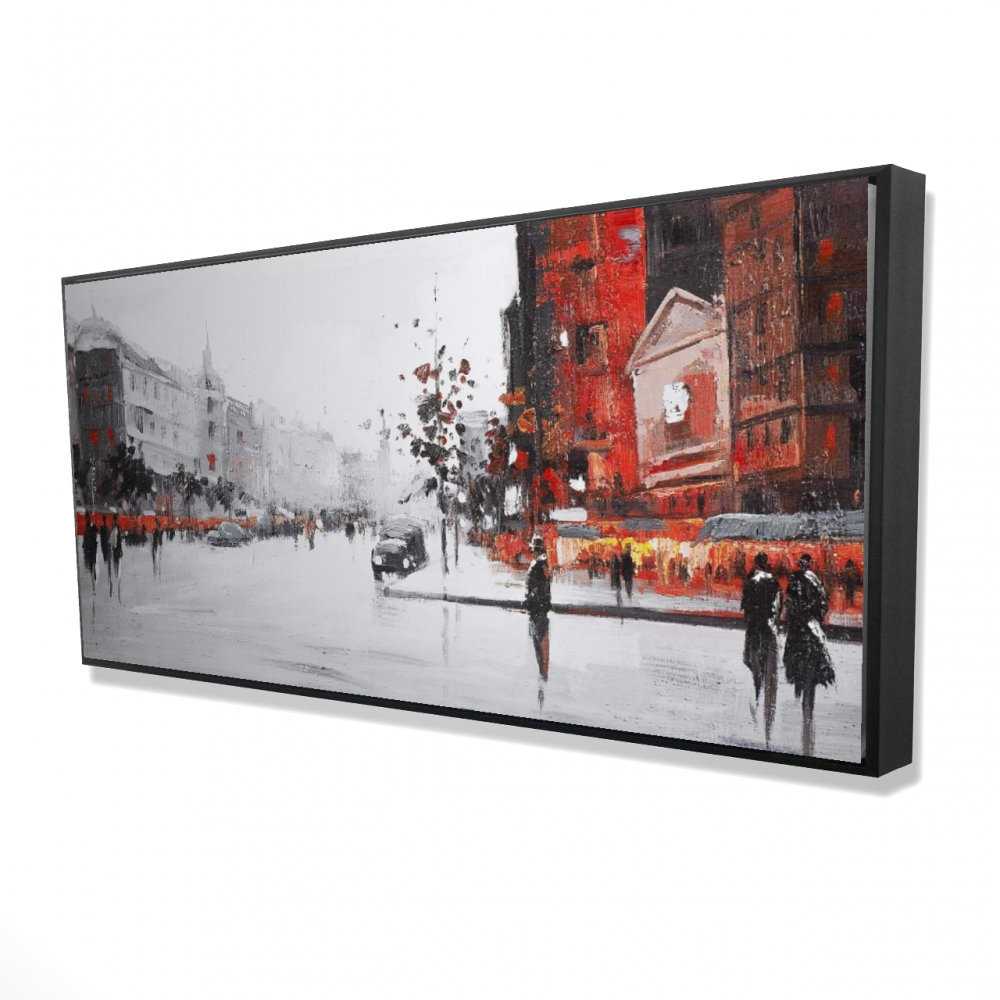 Orren Ellis Classic street scene - 24"x48" Framed canvas | Wayfair