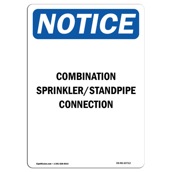 SignMission Combination Sprinkler Standpipe Sign | Wayfair
