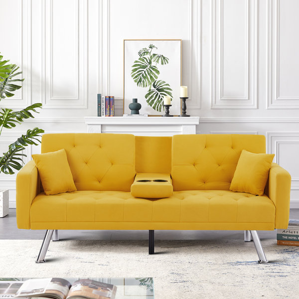 Latitude Run® Burle 76'' Square Arm Sleeper & Reviews | Wayfair