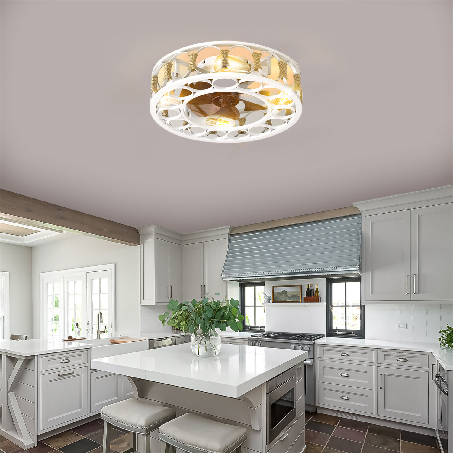 Wrought Studio™ Frieslander 6.06'' Ceiling Fan with Light Kit | Wayfair