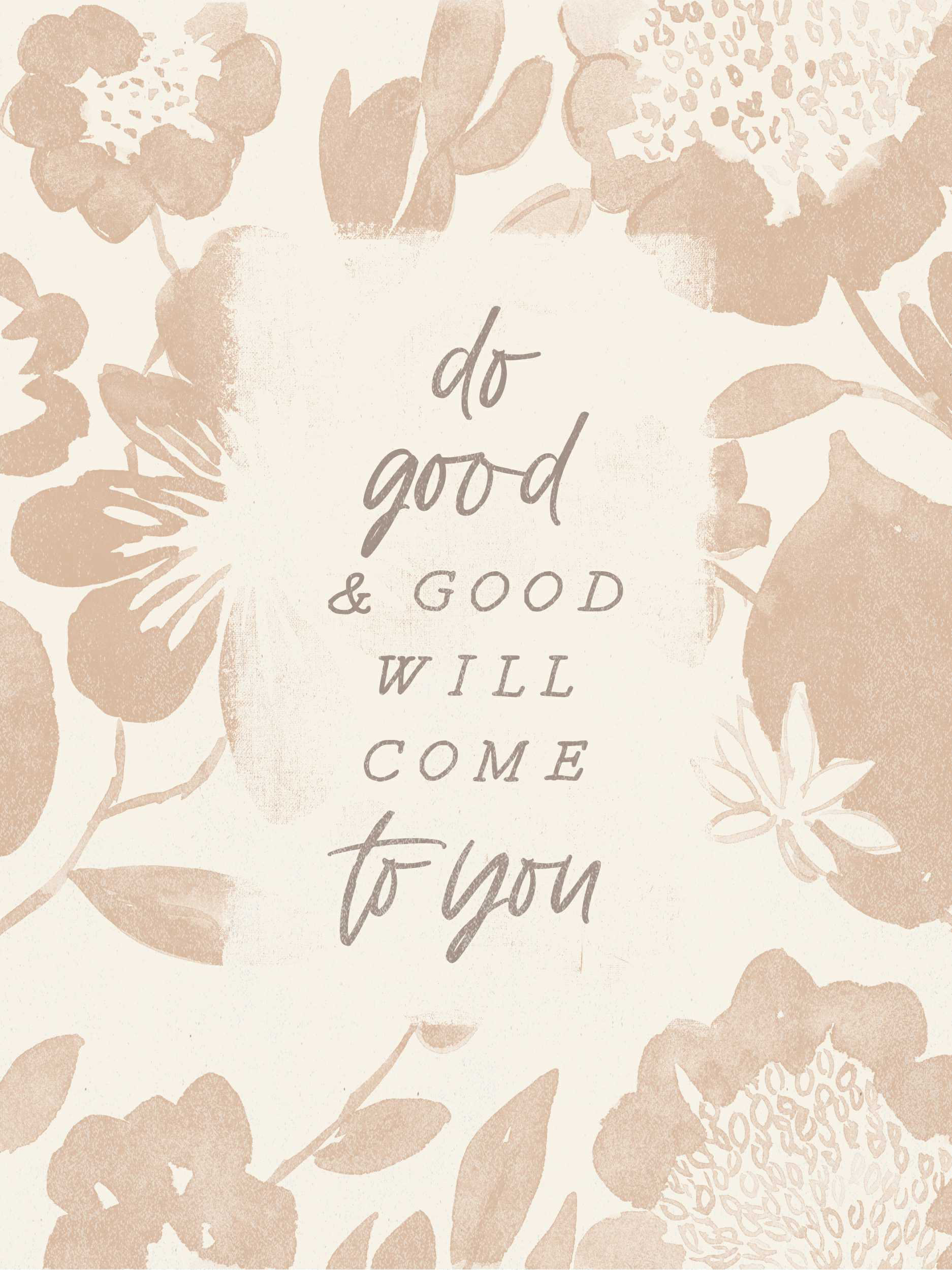 Trinx Do Good Sandy Floral - Wrapped Canvas Print | Wayfair