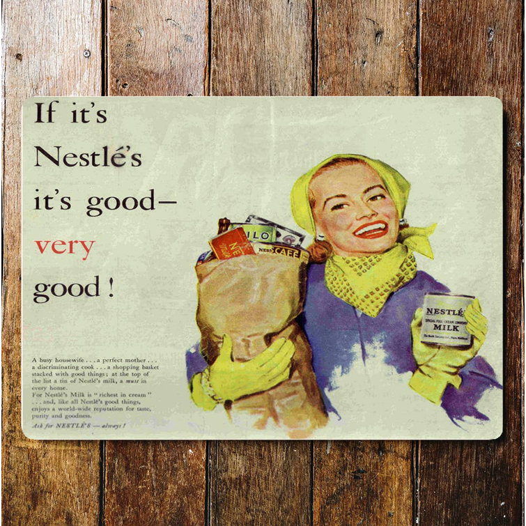 East Urban Home Nestle Chocolate Its Very Good - No Frame Print on ...