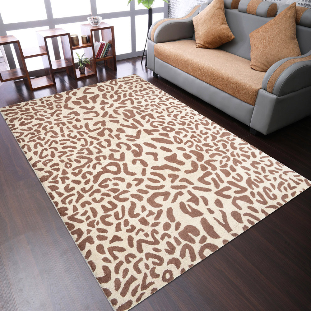 World Menagerie Boyer HAND TUFTED WOOL ECO-FRIENDLY AREA RUGS - Camel ...