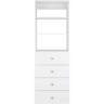 Modular Closets 4 Drawer Shelf Tower for Walk-in Closet Shelf & Reviews ...