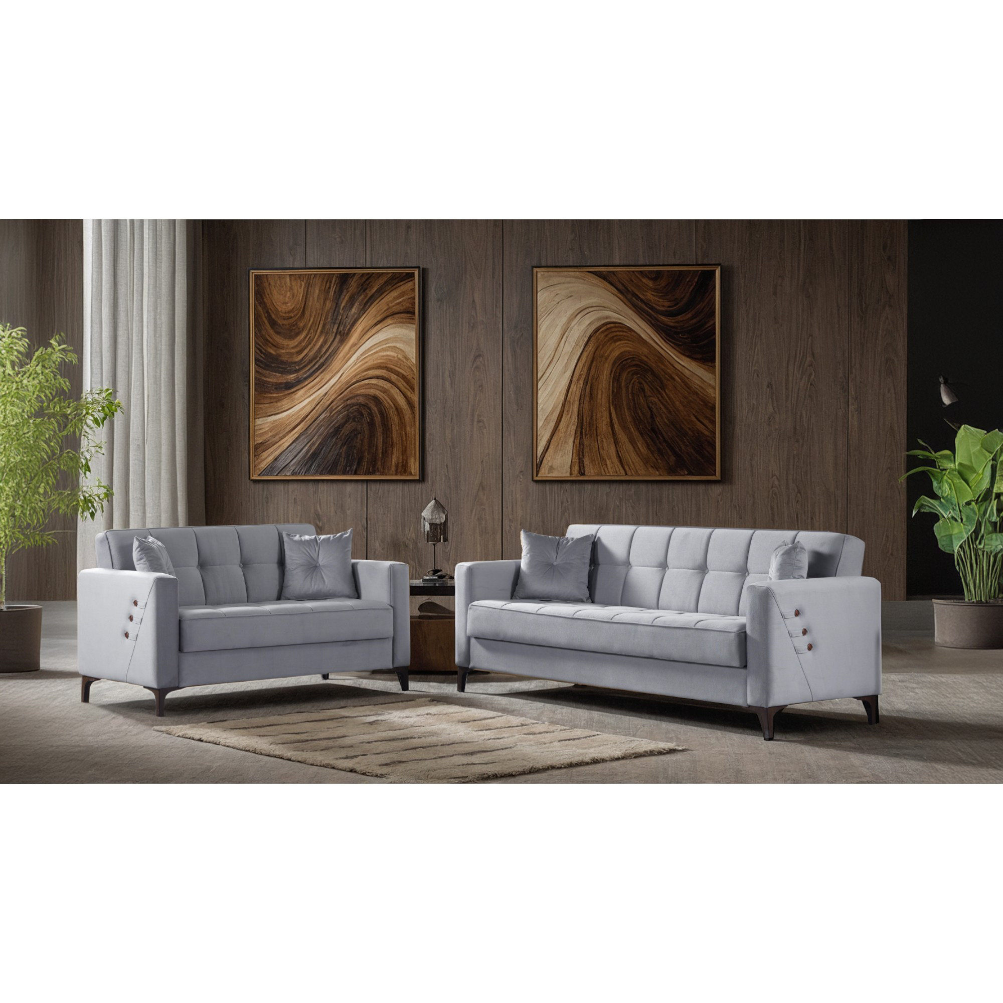 George Oliver Lenaya 2 - Piece Velvet Living Room Set | Wayfair