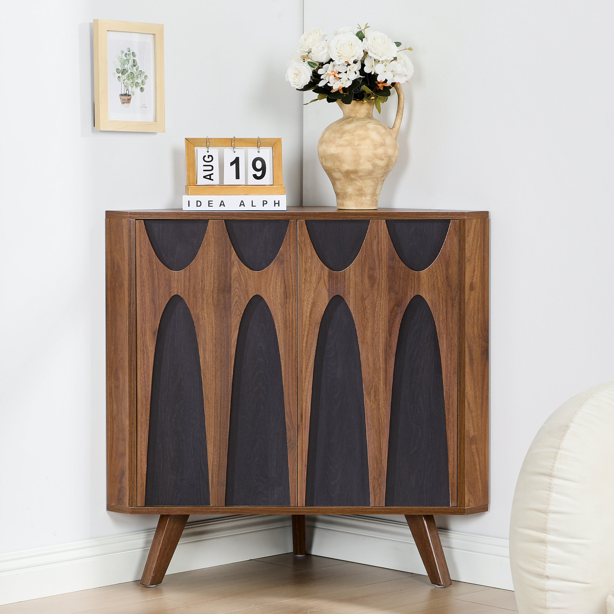 Bungalow Rose Corner Accent Cabinet & Reviews | Wayfair