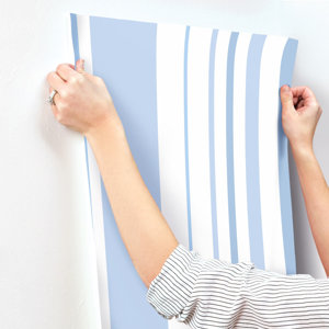 York Wallcoverings Striped Roll | Wayfair