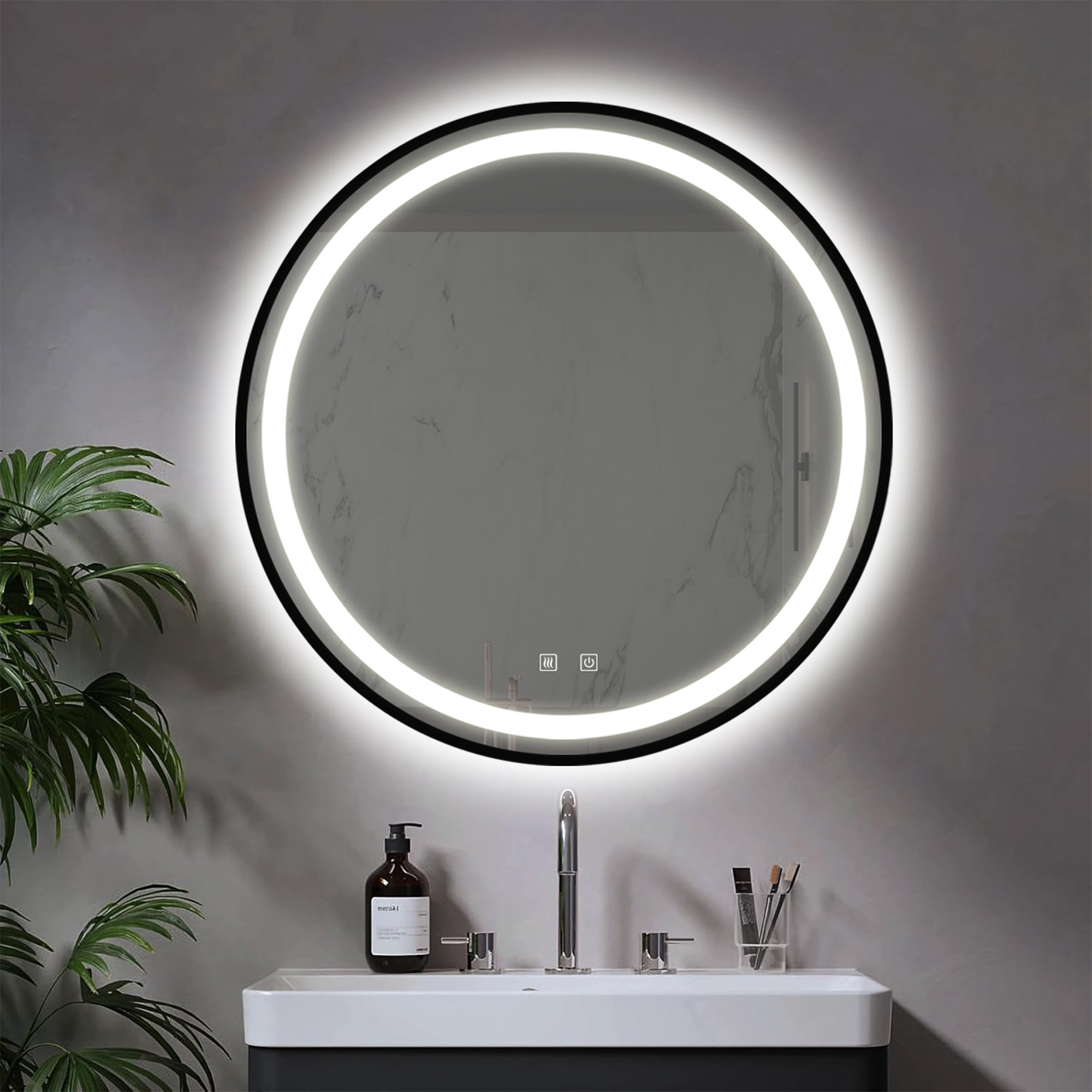 Ivy Bronx 32Inch Bathroom Led Classy Vanity Mirror With Focused ...
