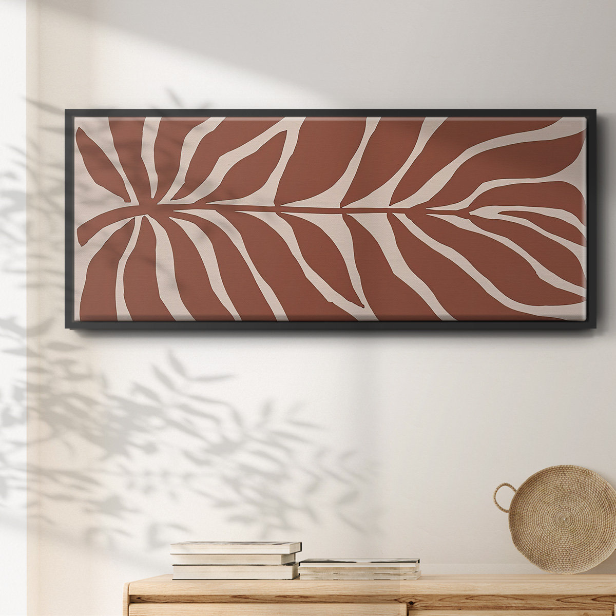 Wexford Home Terra Cotta Block Palms I- Framed Canvas | Wayfair