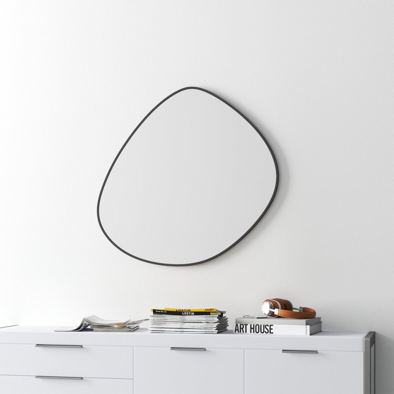 AllModern Eastie Asymmetrical Metal Wall Mirror & Reviews | Wayfair