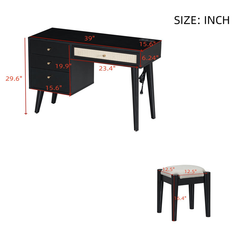 Corrigan Studio® Priella Vanity | Wayfair