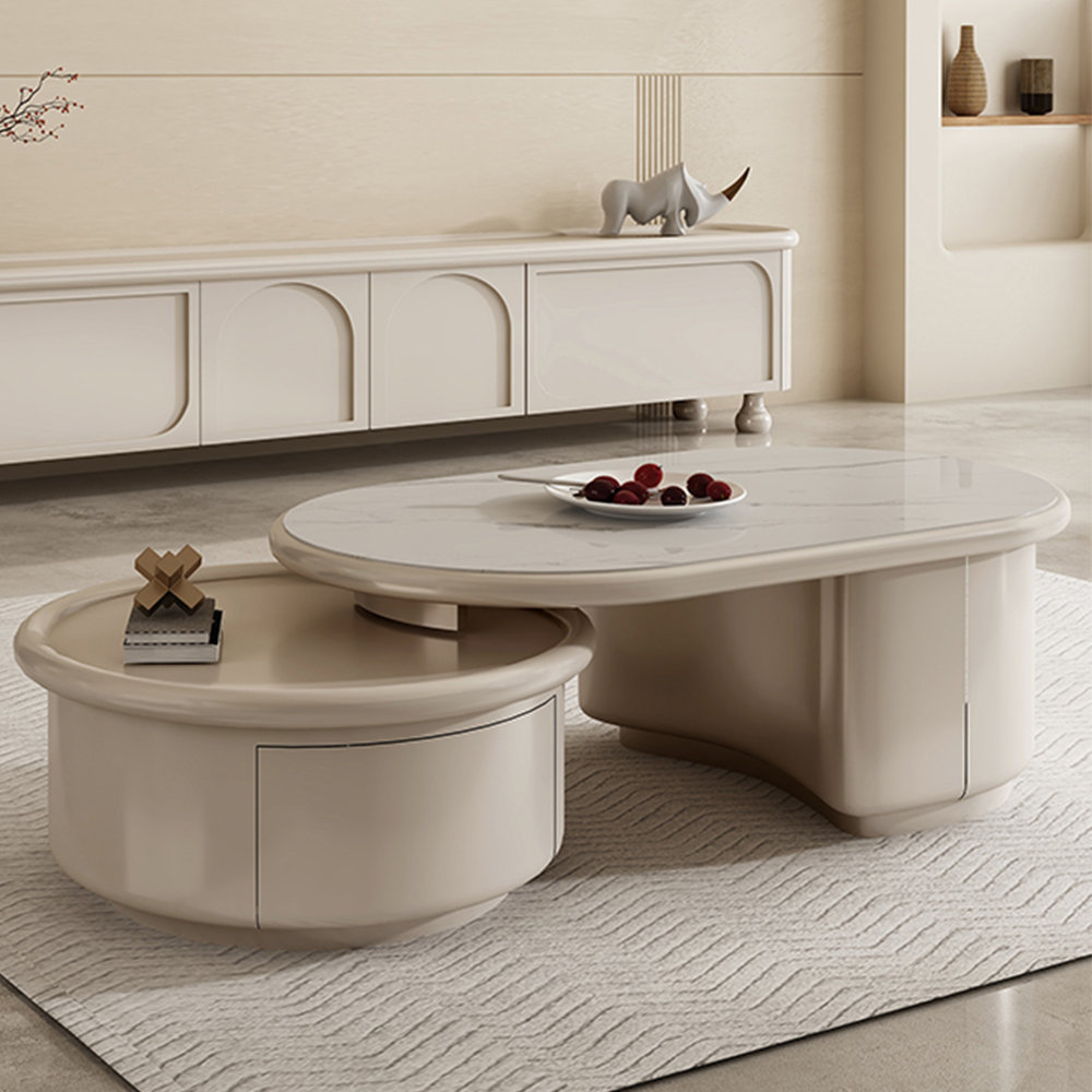 Bkoksety Retractable multifunctional rock plate tea table | Wayfair