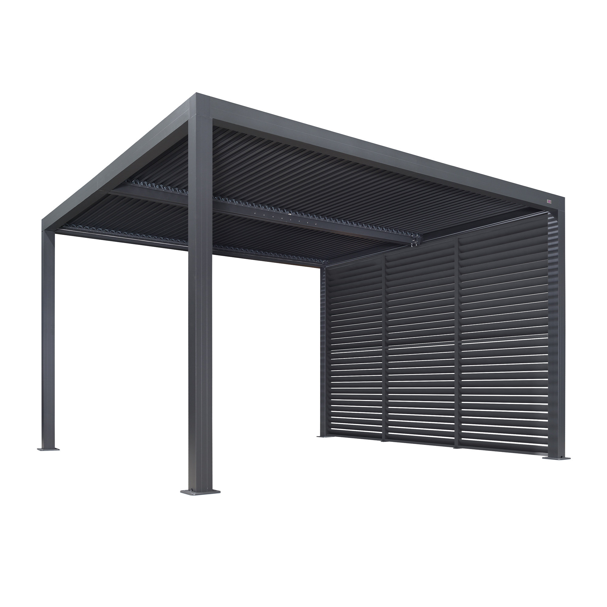 Purple Leaf Pergola en aluminium mauve à persiennes mauve à motif de ...