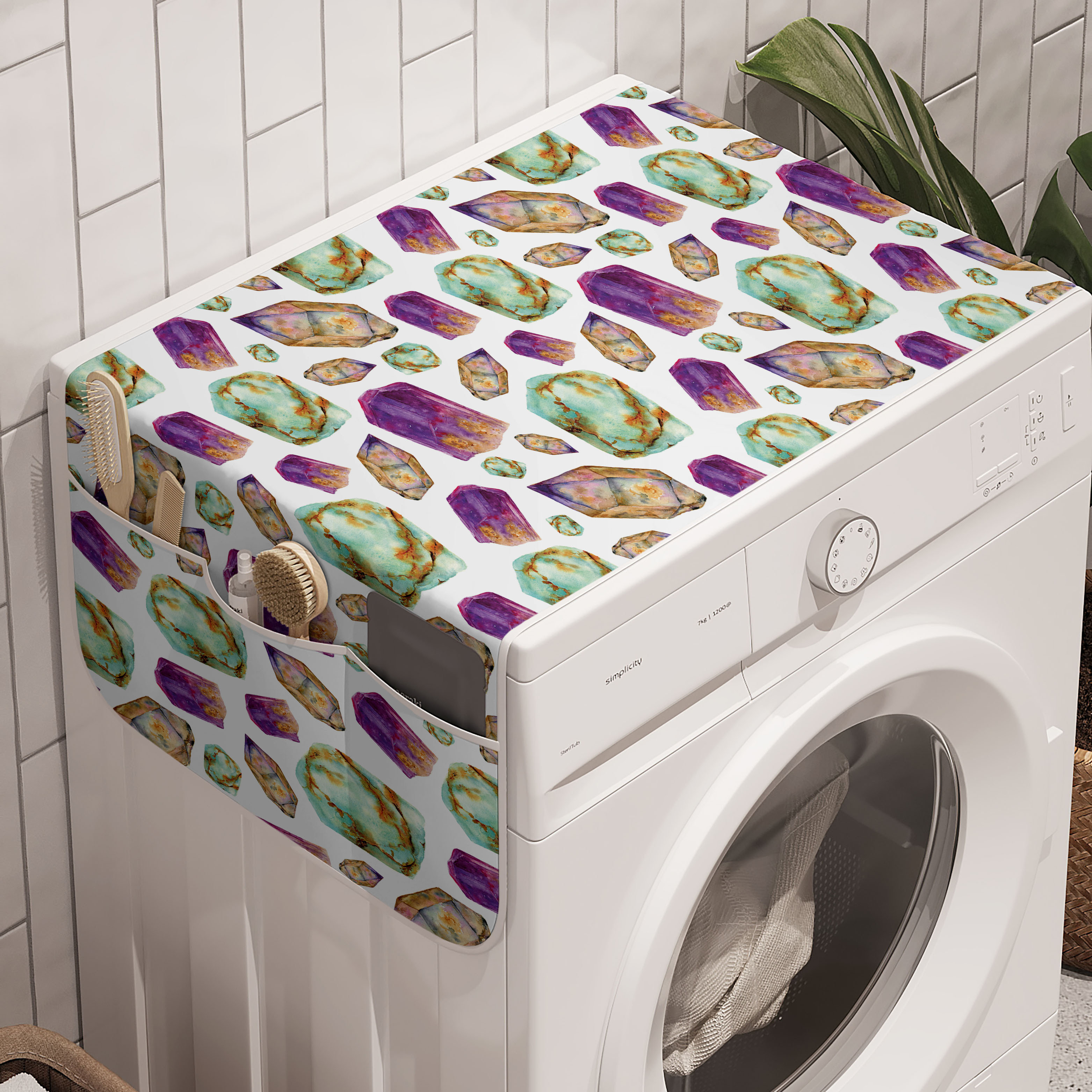 East Urban Home Gemstone Print Washing Machine Organizer Pack of 2 47 ...