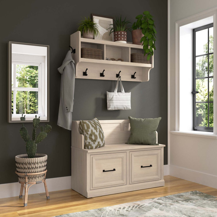 Laurel Foundry Modern Farmhouse Kierra Hall Tree with Shoe Storage ...