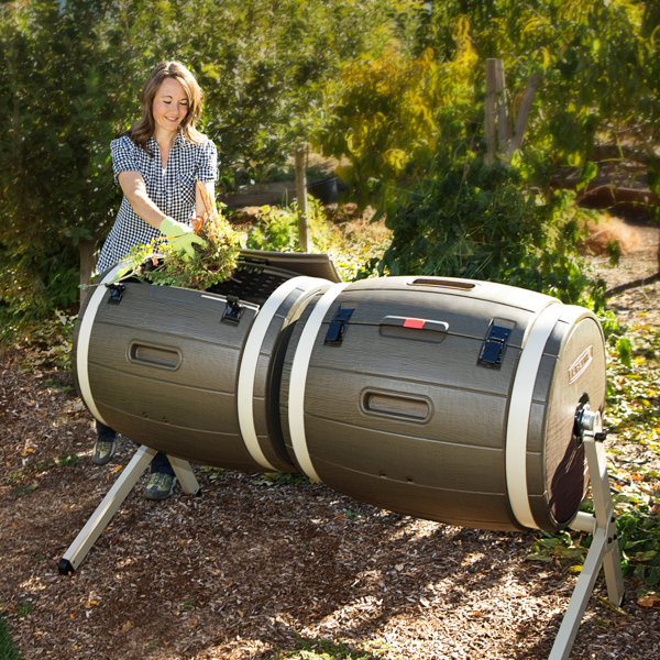 Lifetime Composters Double Bin Rotating Composter & Reviews | Wayfair.co.uk