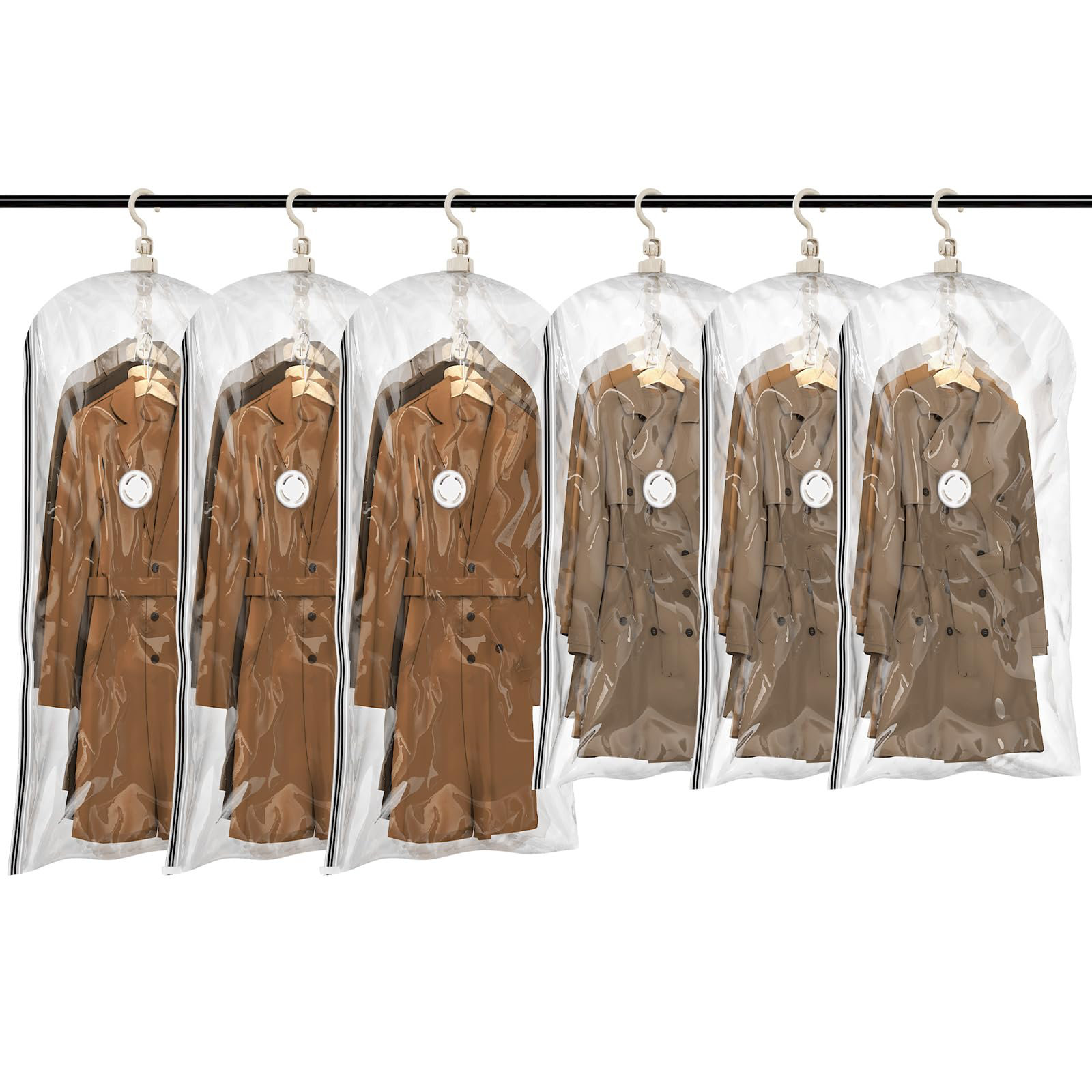 Hokku Designs Hanging Vacuum Storage Bags Space Saver Bags, Vacuum ...